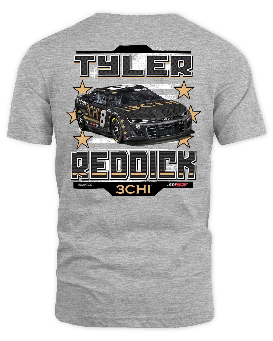 Tyler Reddick Checkered Flag 3CHI Salutes Shirt
